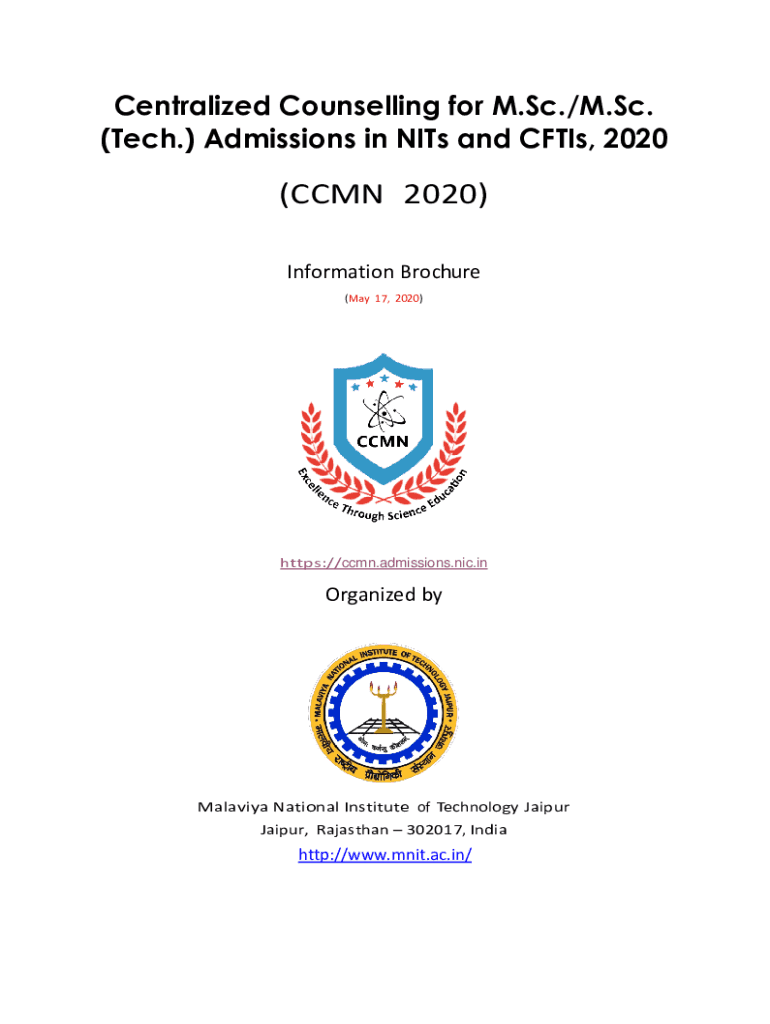 Fillable Online CCMN 2022: Application Form(Out), Eligibility, Counselling ... Fax Email Print ...