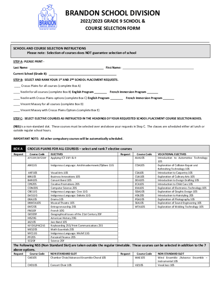 Fillable Online Brandon High School - Hillsborough County Public Schools Fax Email Print - pdfFiller