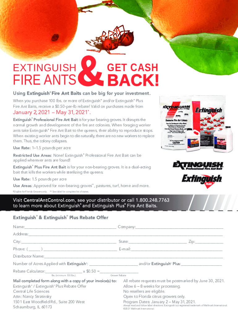 Fillable Online Extinguish Plus Fire Ant Bait Fact Sheet Fax Email ...
