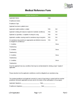 Fillable Online Medical Application Form for a Restriction due ...