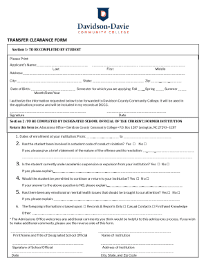 Fillable Online Transfer-Clearance-form-2021.docx Fax Email Print ...