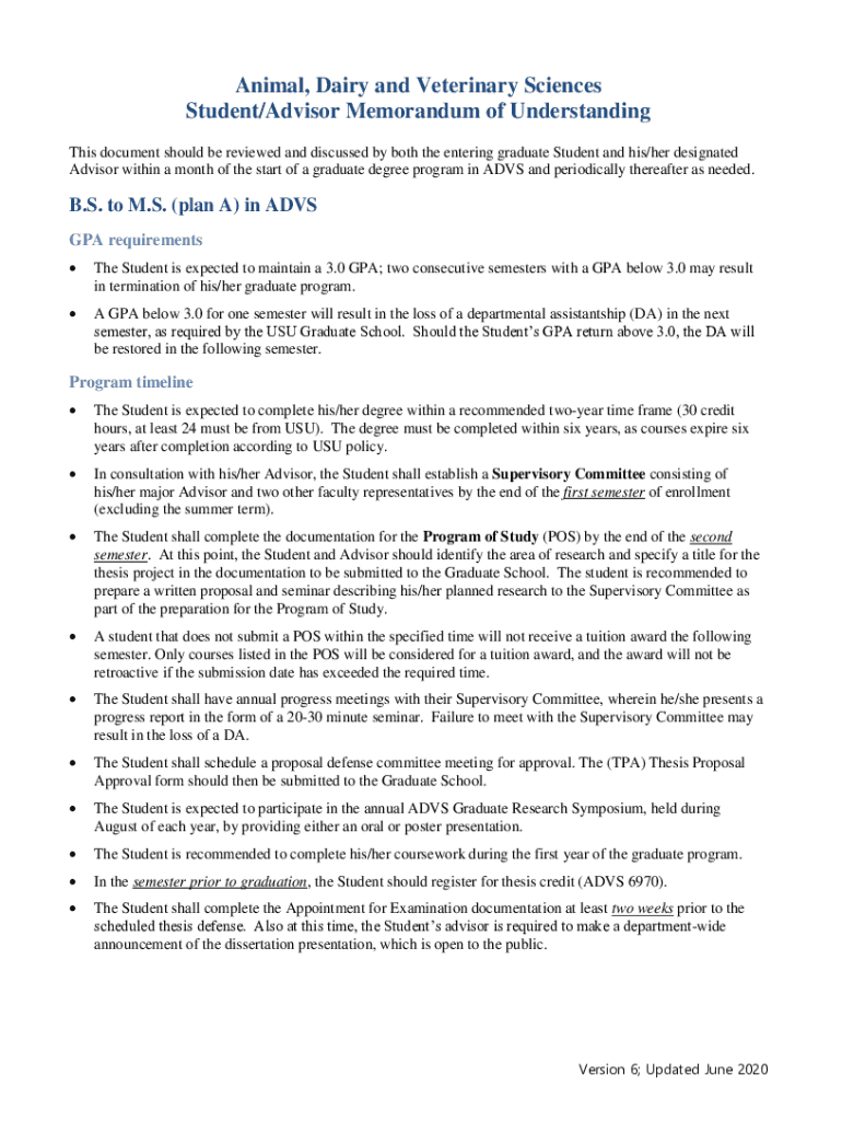 Fillable Online caas usu Animal Sciences, M.S.University of Wisconsin ...