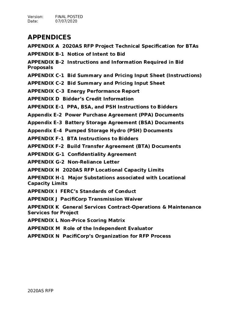 APPENDICES 1. Sole Source Approval 2. Procurement ... Doc Template ...