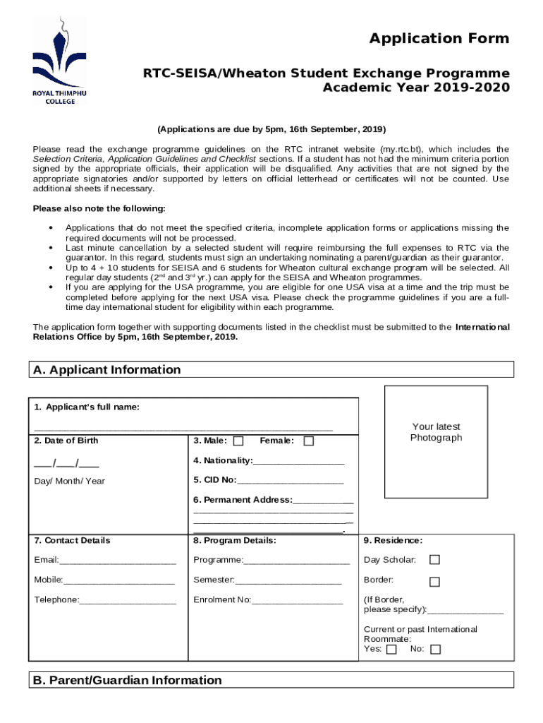 Exchange Students/J-1 visas - Wheaton College Massachusetts Doc Template | pdfFiller
