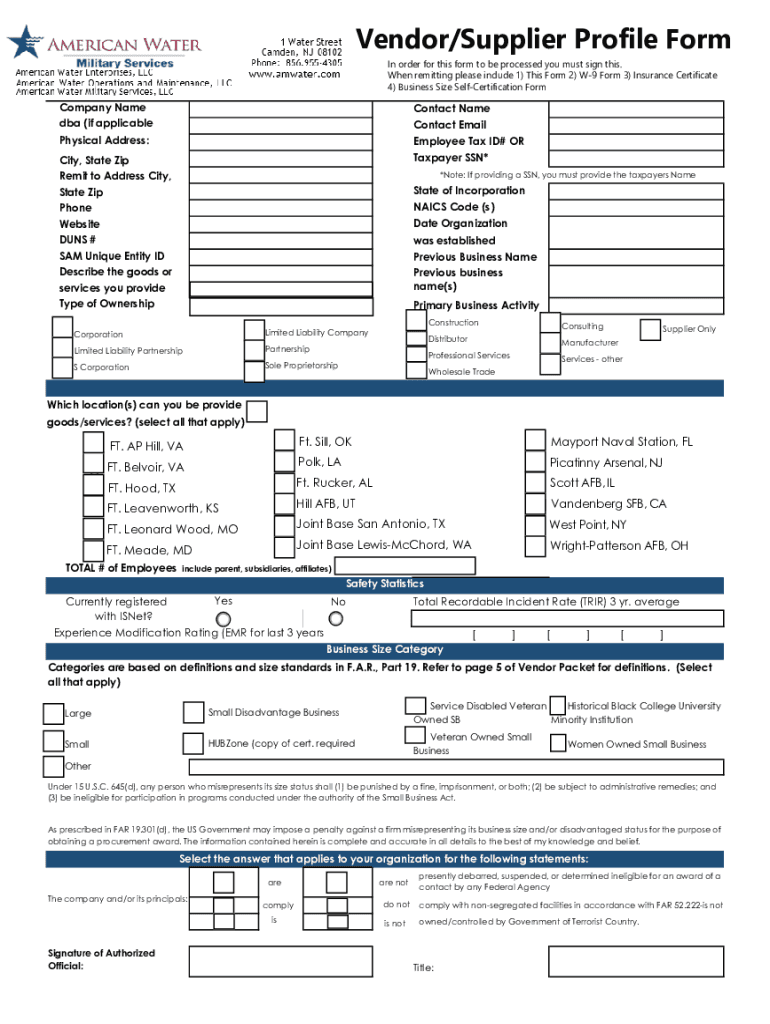 Fillable Online PaymentWorks New Vendor Registration Form Help Guide ...