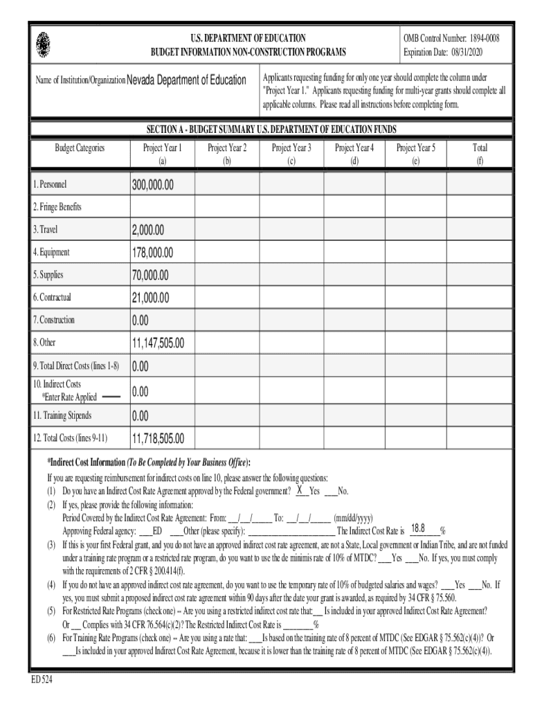 Fillable Online Summary of CARES Act funding.xlsx - Department of Education Fax Email Print ...