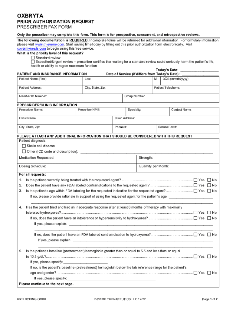 Fillable Online - prior authorization - physician fax form - Florida ...