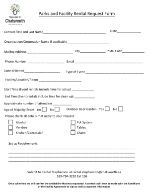 Fillable Online Field Reservation Request Form.pdf - Mecklenburg County Fax Email Print - pdfFiller