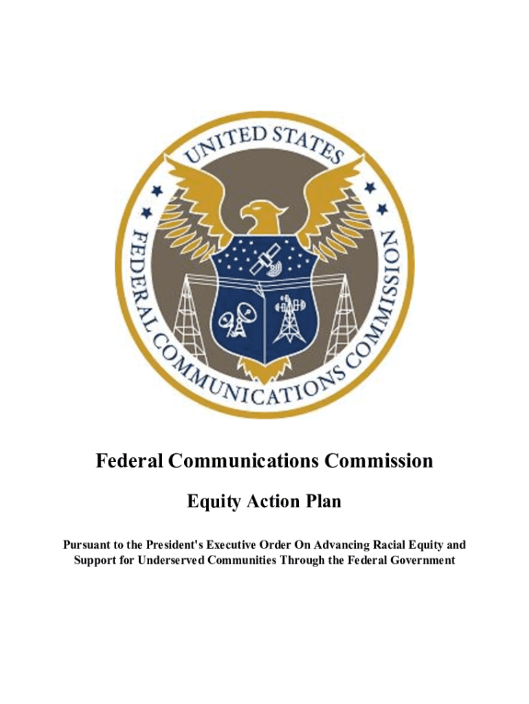 Fillable Online Equity Action Plan in Accordance with Executive Order ...