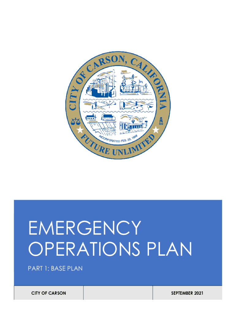 Fillable Online ci carson ca Emergency Services - City of Carson ...