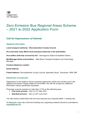 Fillable Online Zero Emission Bus Regional Areas Scheme2021 to 2022 ...