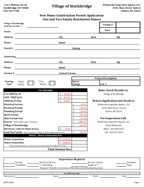 Fillable Online Building Permit Application - Town Web Fax Email Print - pdfFiller