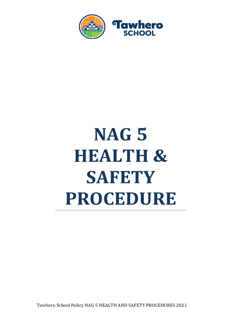 Fillable Online NAG 5: Health and Safety - Fairfield School Policies ...