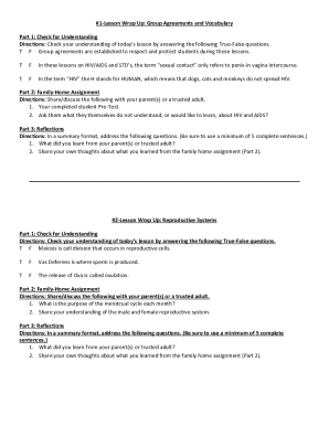 Fillable Online 1-Lesson Wrap Up: Group Agreements and Vocabulary Part 1 Fax Email Print - pdfFiller