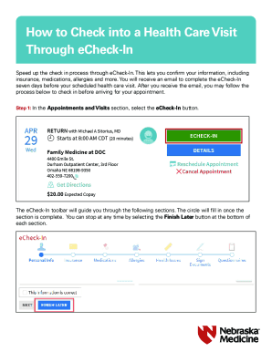 Fillable Online How to Check into a Health Care Visit Through eCheck-In ...
