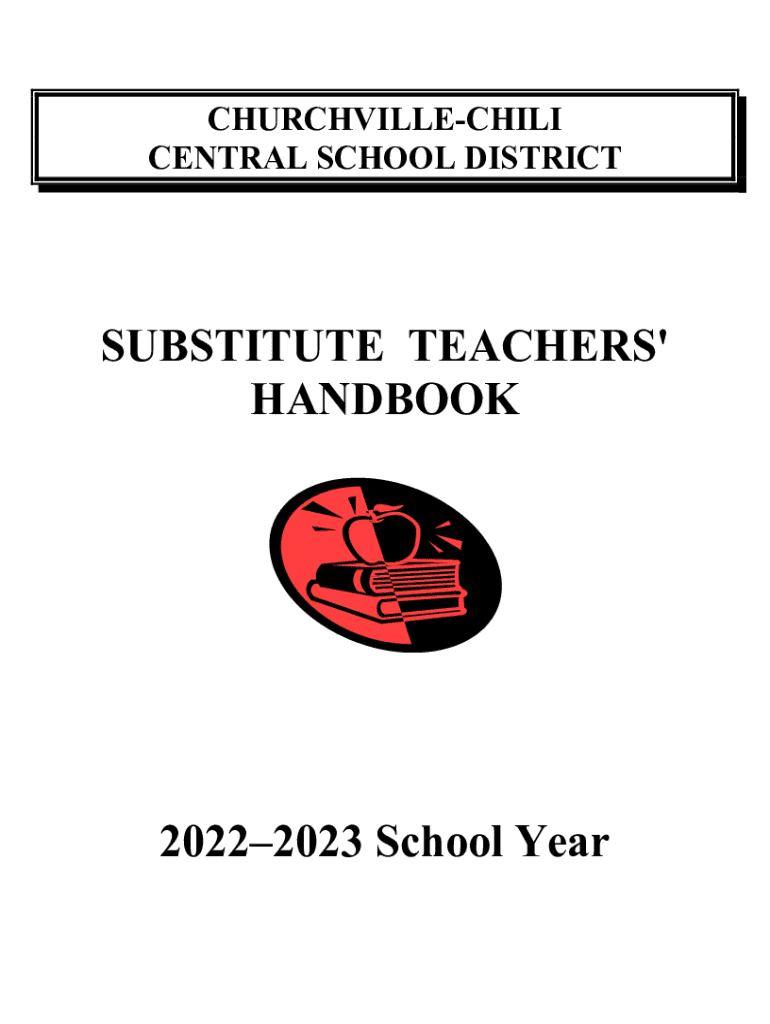 Fillable Online SUBSTITUTE TEACHERS' HANDBOOK 20222023 School ... Fax ...