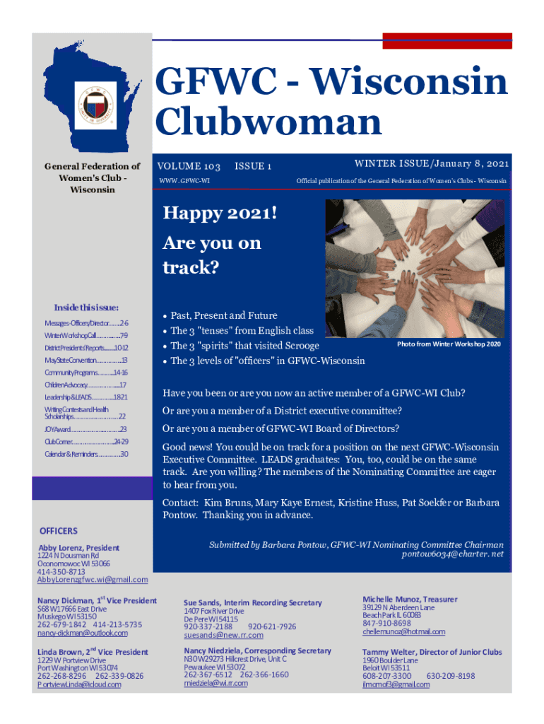 Fillable Online Welcome to GFWC Illinois! Fax Email Print - pdfFiller