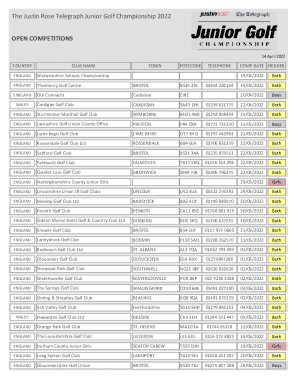 Fillable Online Young talent star at Telegraph Junior final - Golf ...
