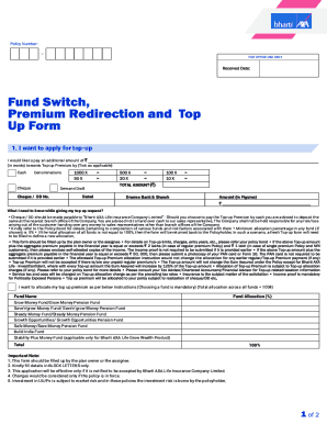 Fillable Online Switch-and-Premium-Redirection-Request-Form Fax Email ...