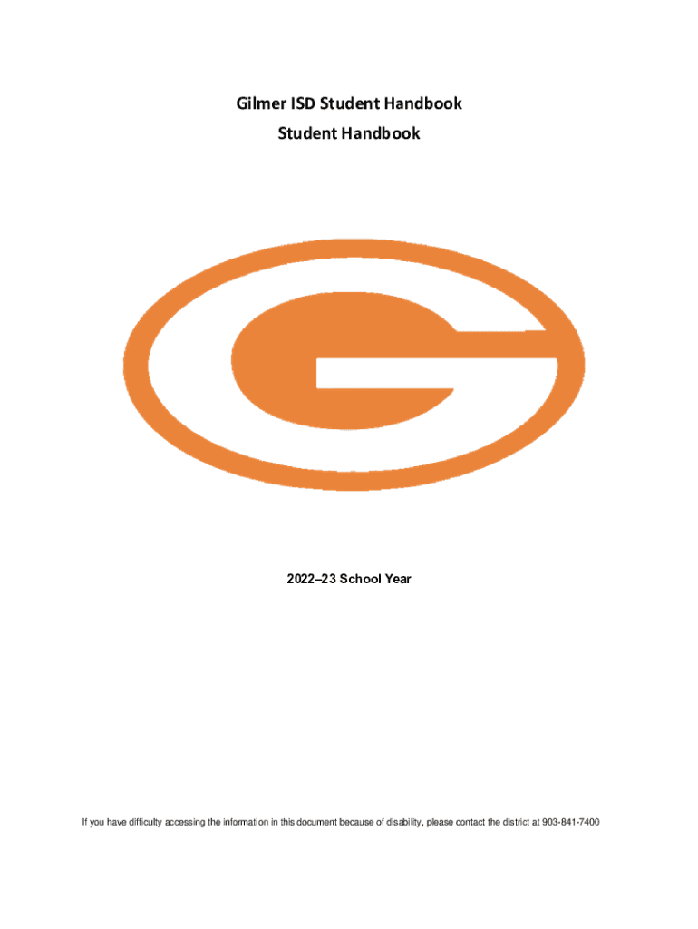 Fillable Online Forms and Handbooks - Gilmer High School Fax Email ...