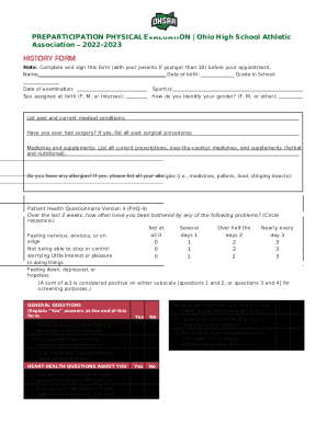 Physical Examination - Ohio High School Athletic ... Doc Template ...