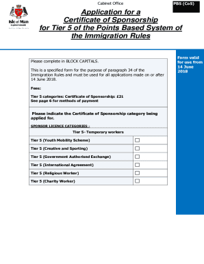 Fillable Online What is a Certificate of Sponsorship (CoS)? Fax Email ...