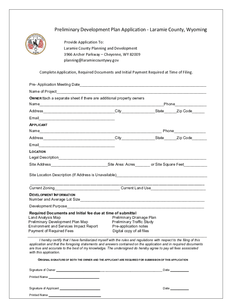 Fillable Online Preliminary Development Plan Exemption Request Fax ...