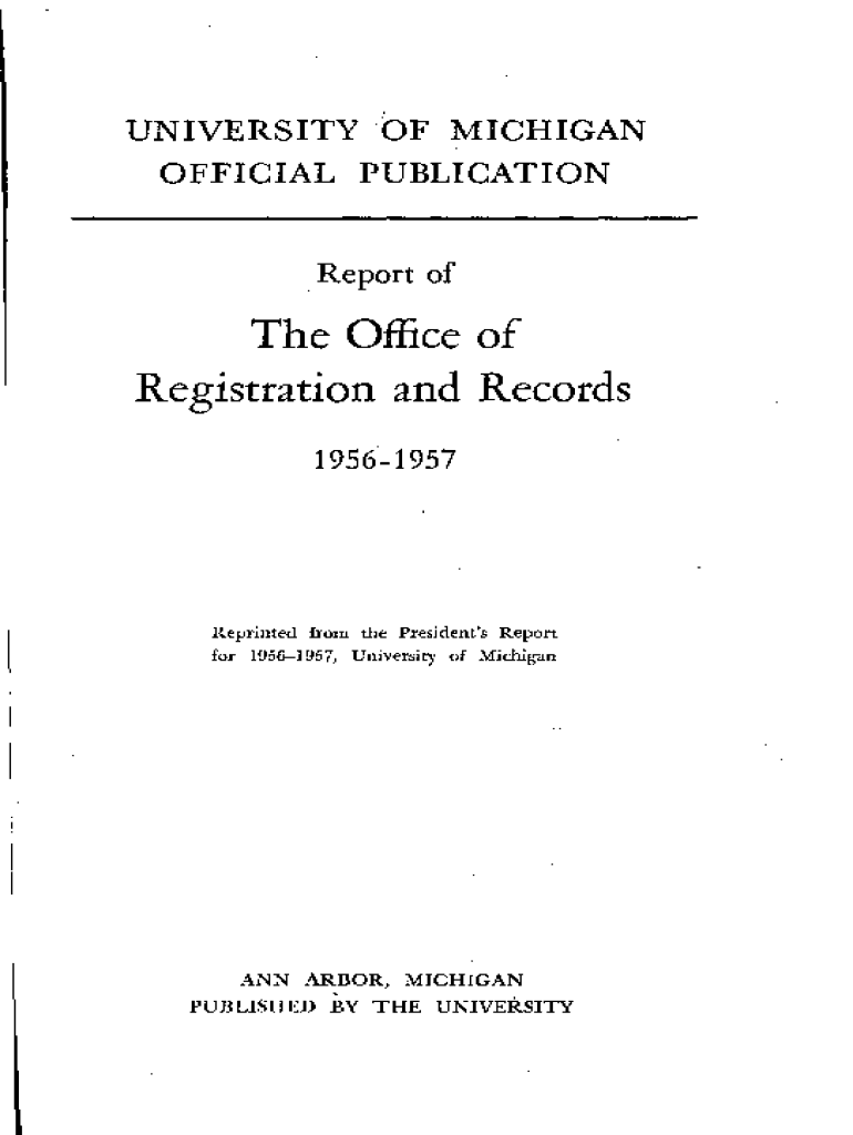 Fillable Online ro umich UNIVERSITY OF MICHIGAN OFFICIAL ... - Office ...