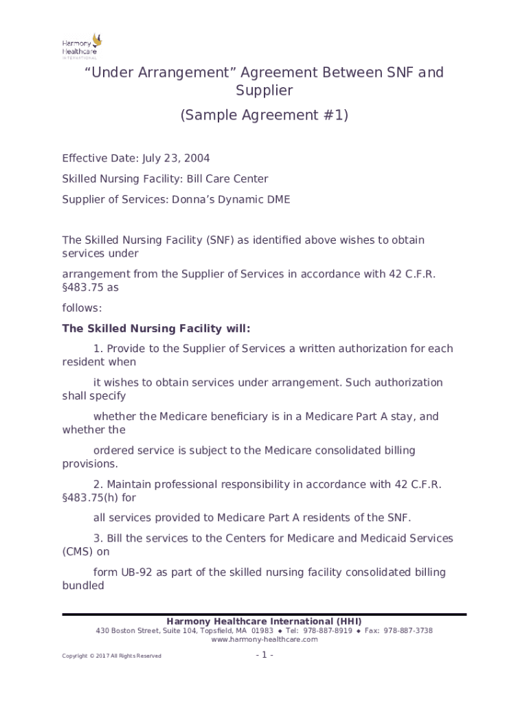 CB Letter #1 Under Agreement Between SNF and Supplier ... Doc Template ...