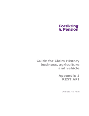 Fillable Online Guide for Claim History Appendix 1 REST API - version 3 ...