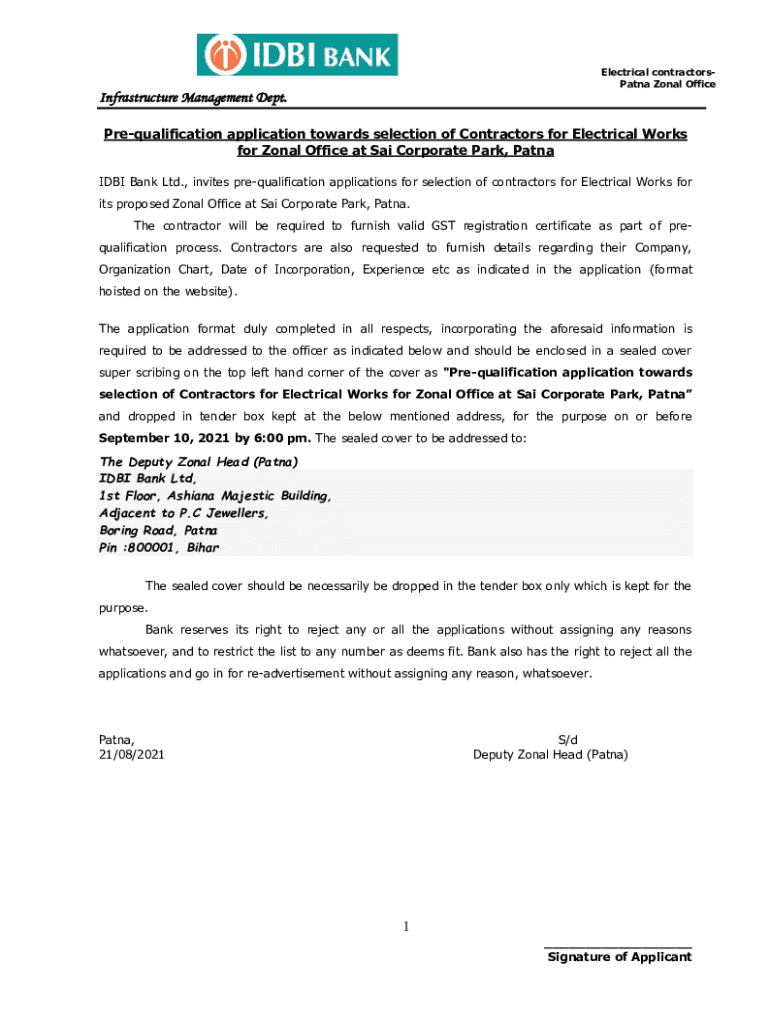 Fillable Online Application for Empanelment For Architects for Patna ...