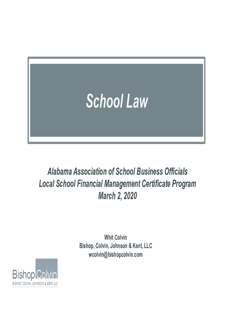 Fillable Online Local School Financial Management Certificate Program ...