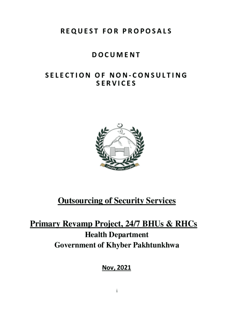 Fillable Online request for proposal security services - UTC Fax Email ...