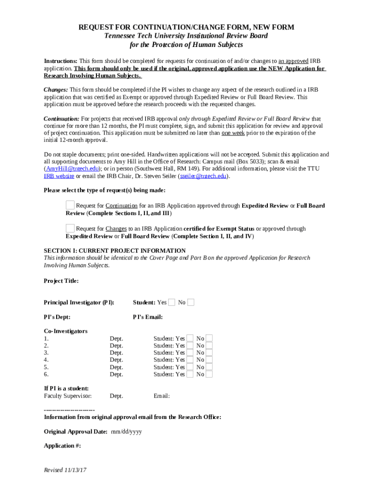 Institutional Review BoardGuidelines for IRB Application Doc Template | pdfFiller