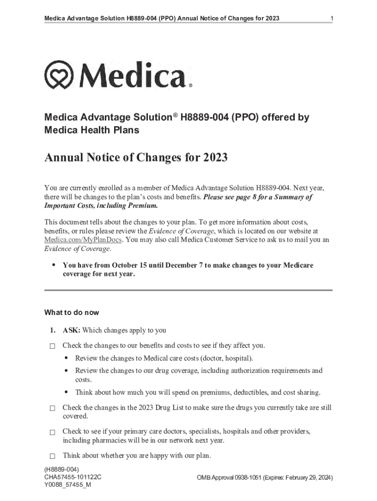 Fillable Online Medica Advantage Solution (PPO) Plan and Medica ... Fax Email Print - pdfFiller