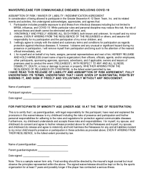 Fillable Online Hotel Dog Liability Waiver Form Fax Email Print - pdfFiller
