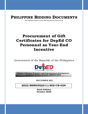 Fillable Online Bid OpportunitiesDepartment of Education - DepEd Fax ...