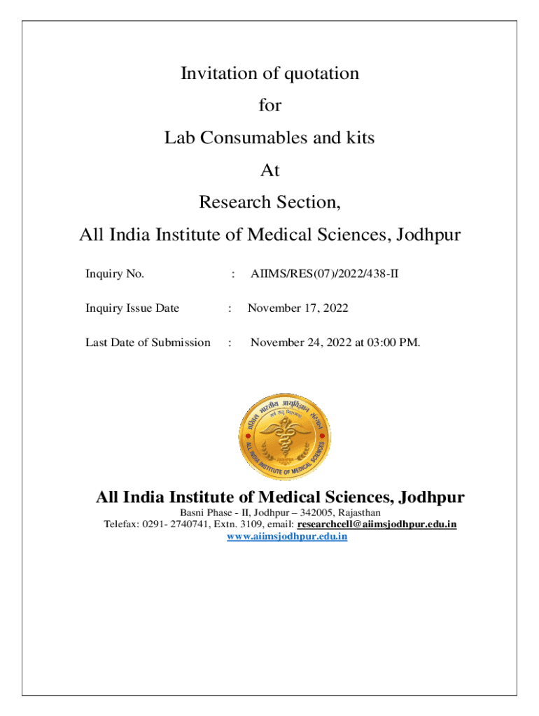 Fillable Online AIIMS Jodhpur: All you need to know about ranking ...