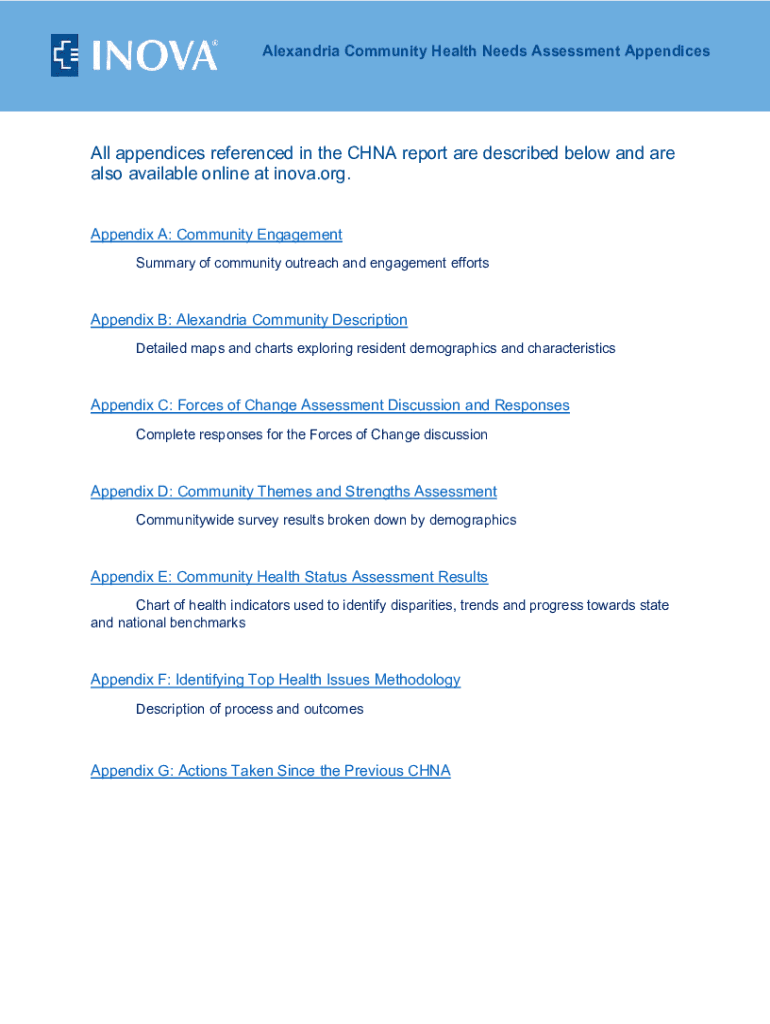 Fillable Online Appendix A provides a case study example of a community ... Fax Email Print ...