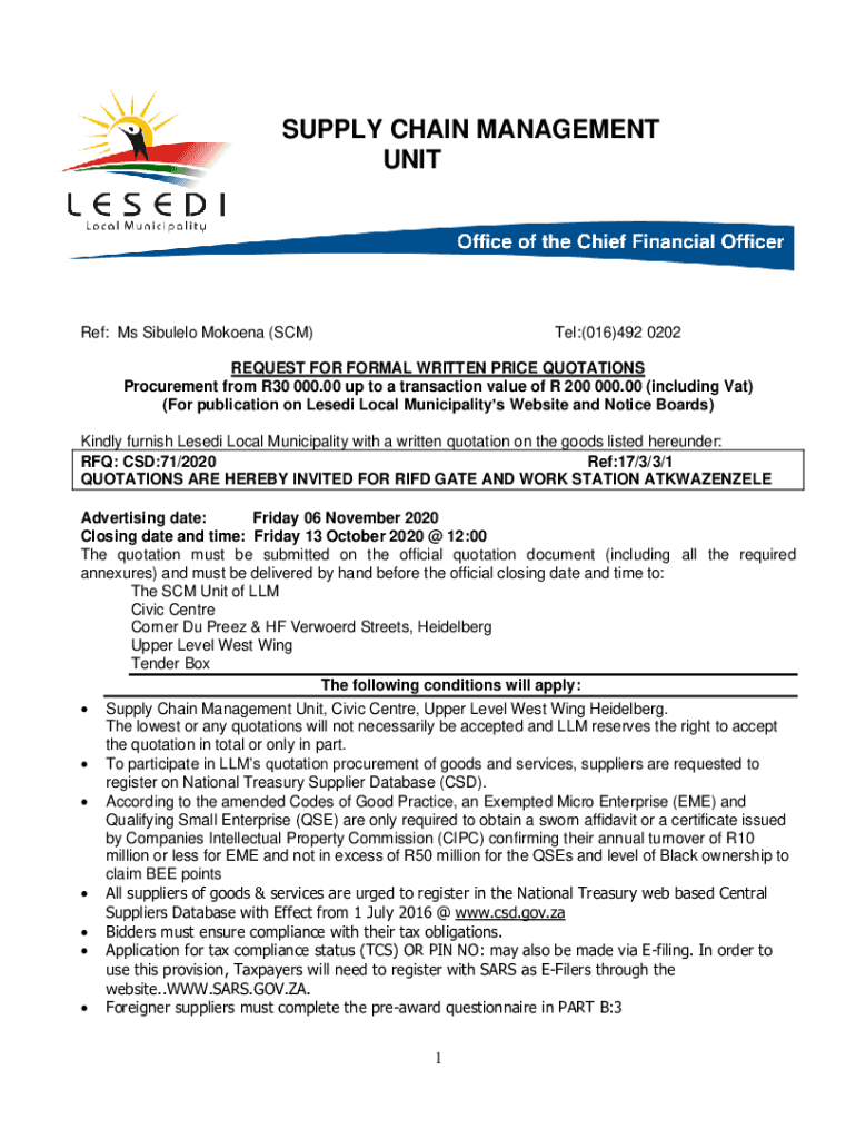 Fillable Online 7 days Spluma Promotional Material - Lesedi Local ...