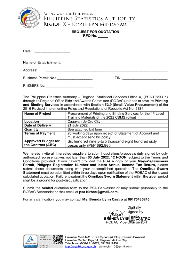 Fillable Online PhilGEPS No Fax Email Print - pdfFiller