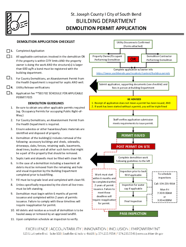 Fillable Online building department - demolition permit application ...