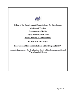 Fillable Online Notice Inviting E-Tender (NIT) Fax Email Print - pdfFiller