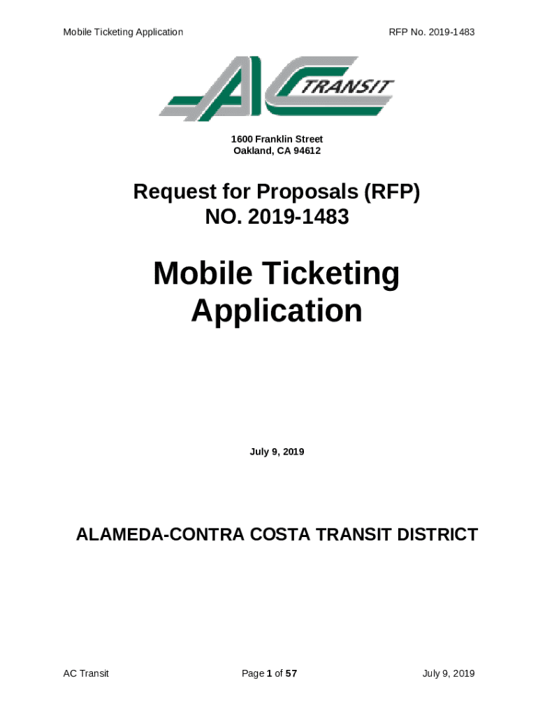 Technical Assistance for New Ticketing System - RFP Doc Template ...