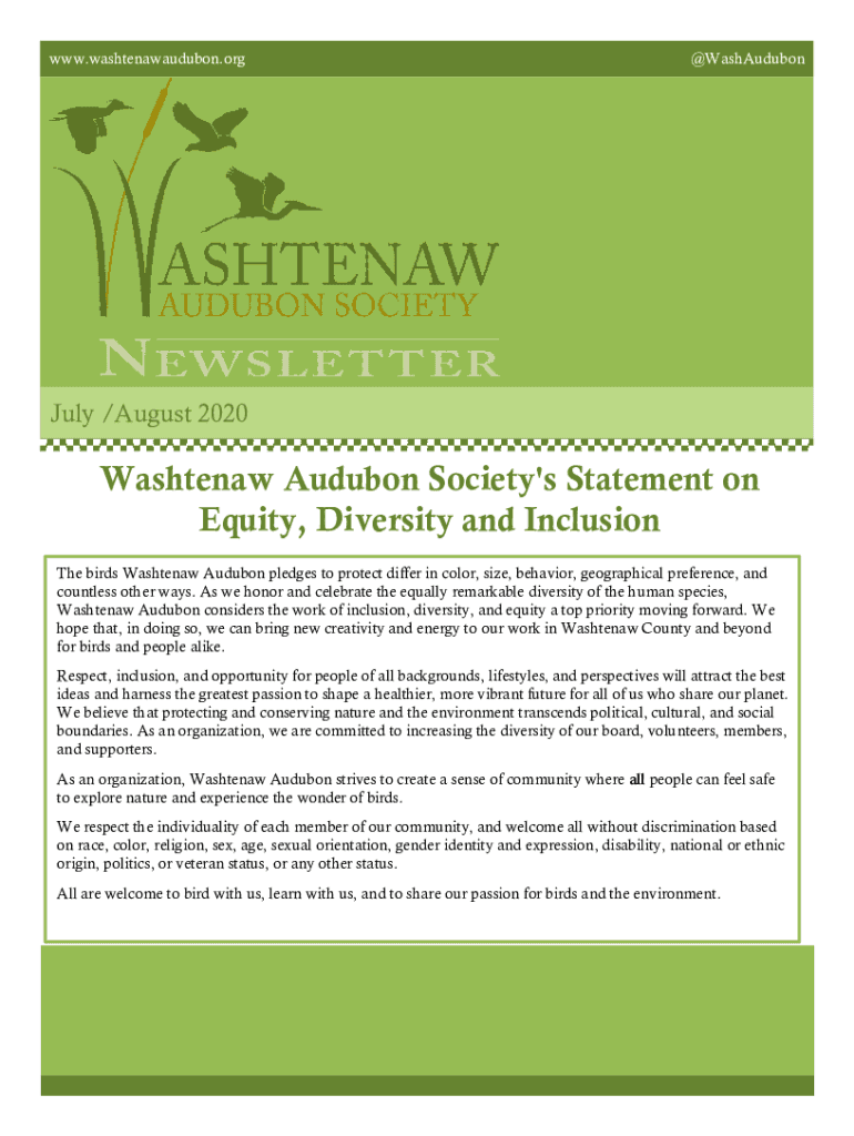 Fillable Online Statement on Equity, Diversity and Inclusion Fax Email ...