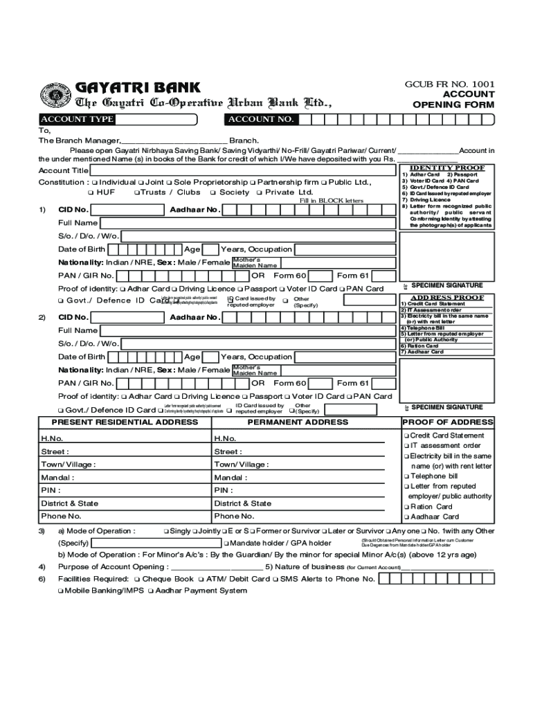 Fillable Online Account Opening Form.p65 Fax Email Print - pdfFiller