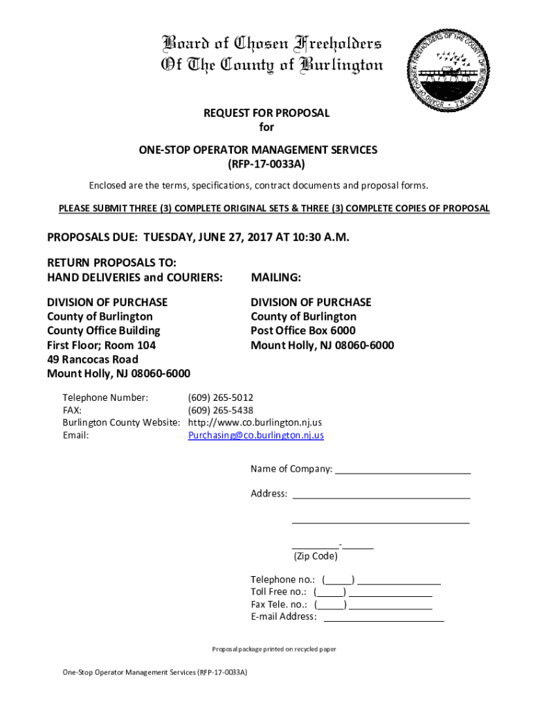 Fillable Online bcnj co burlington nj Request For Proposals #2022-10A for Construction ... Fax ...