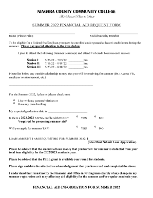 Fillable Online Forms - Niagara County Community College - SUNY Fax Email Print - pdfFiller