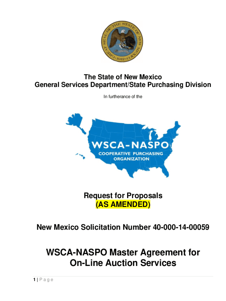 Fillable Online State Purchasing Division - NM GSD Fax Email Print ...