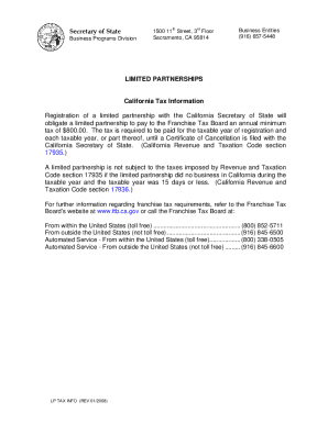 Fillable Online Copy Of State Form Lp 1 - Fill Online, Printable ...